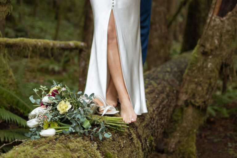 Barefoot Deep in nature. Spring Equinox Elopement at Crescent Lake ...